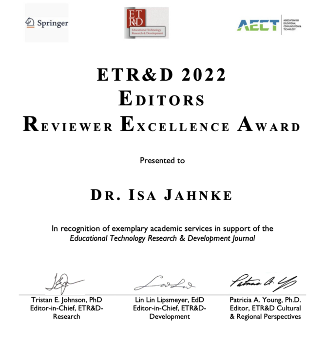 ETR&D journal :: isajahnke - Teaching and Learning in CrossActionSpaces
